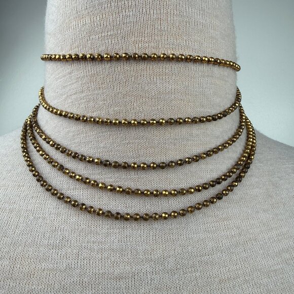 Vintage | Jewelry | Vintage Unsigned Miriam Haskell Brass Festoon Swag ...